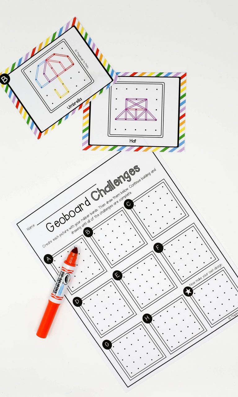 STEM Geoboard Challenges - Playdough To Plato