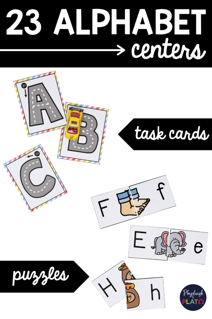 23 Alphabet Centers - Playdough To Plato