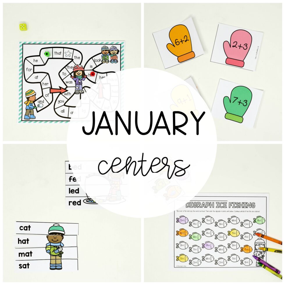 January Centers - Playdough To Plato