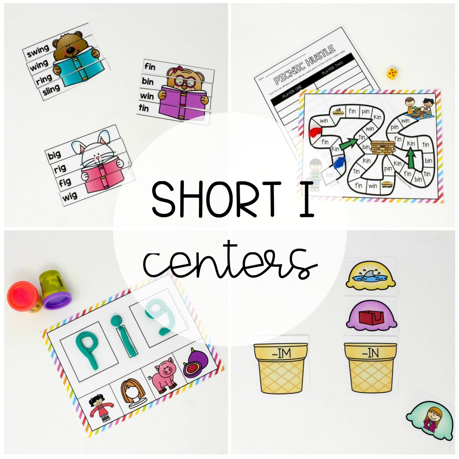 Short I Centers - Playdough To Plato