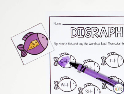 Digraph Fishing Center - Playdough To Plato