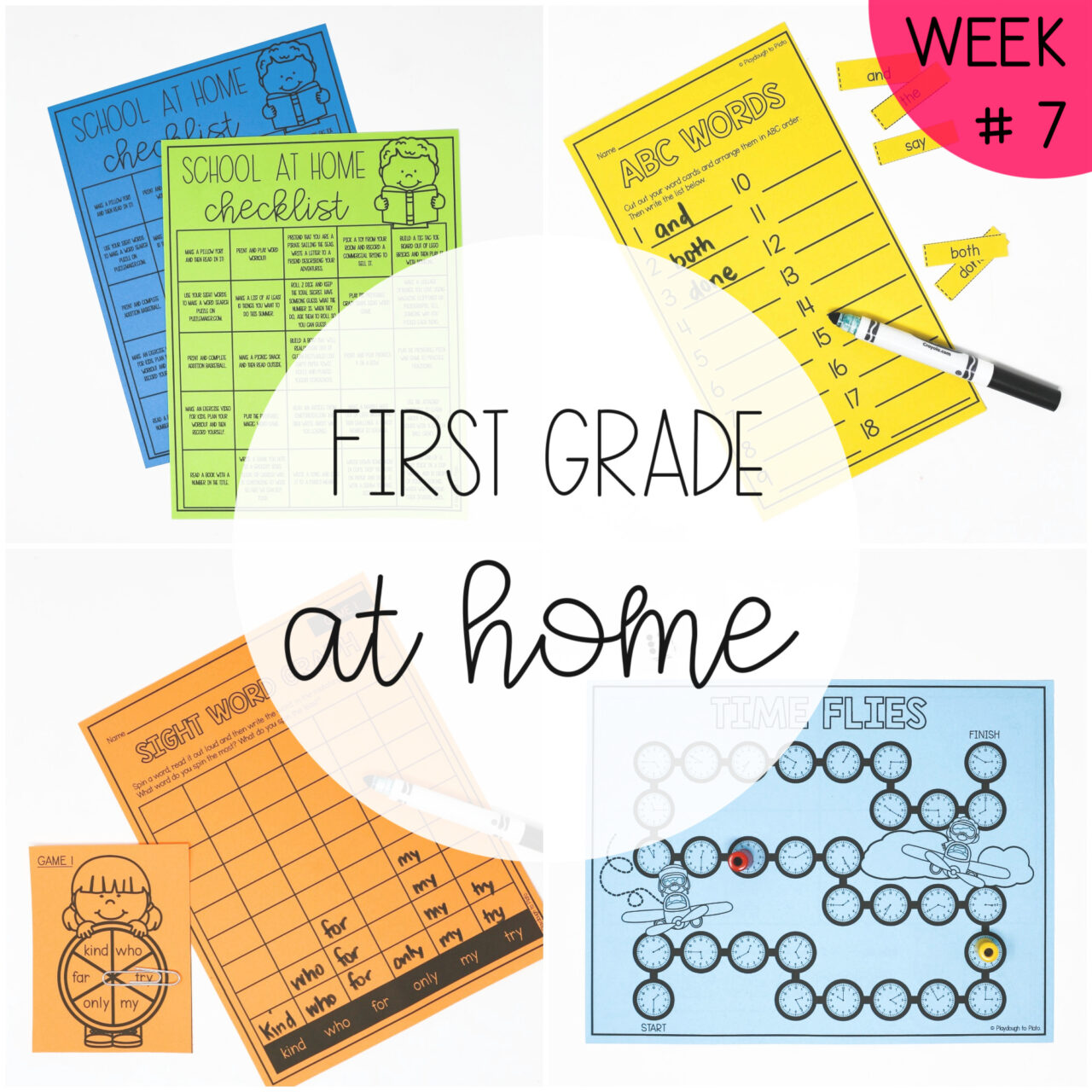 First Grade at Home - Week Seven - Playdough To Plato