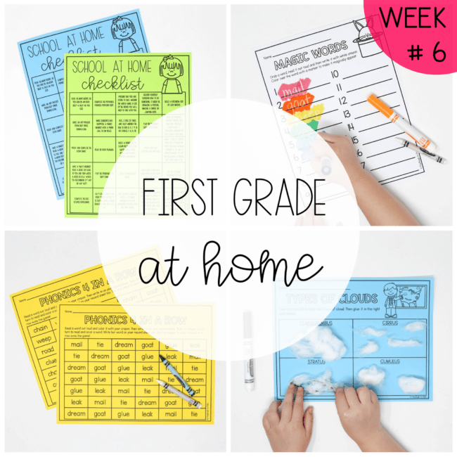 First Grade at Home - Week Six - Playdough To Plato