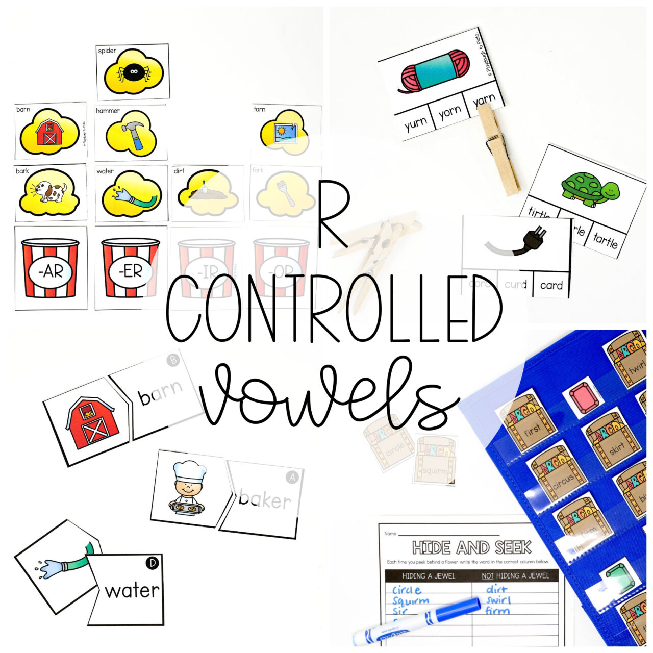 R-Controlled Vowel Centers - Playdough To Plato