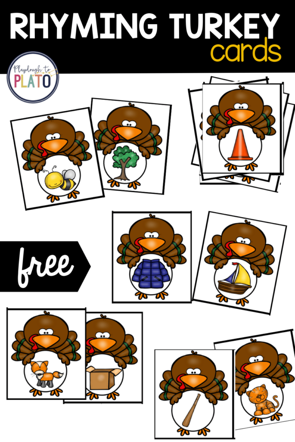 Rhyming Turkey Center - Playdough To Plato