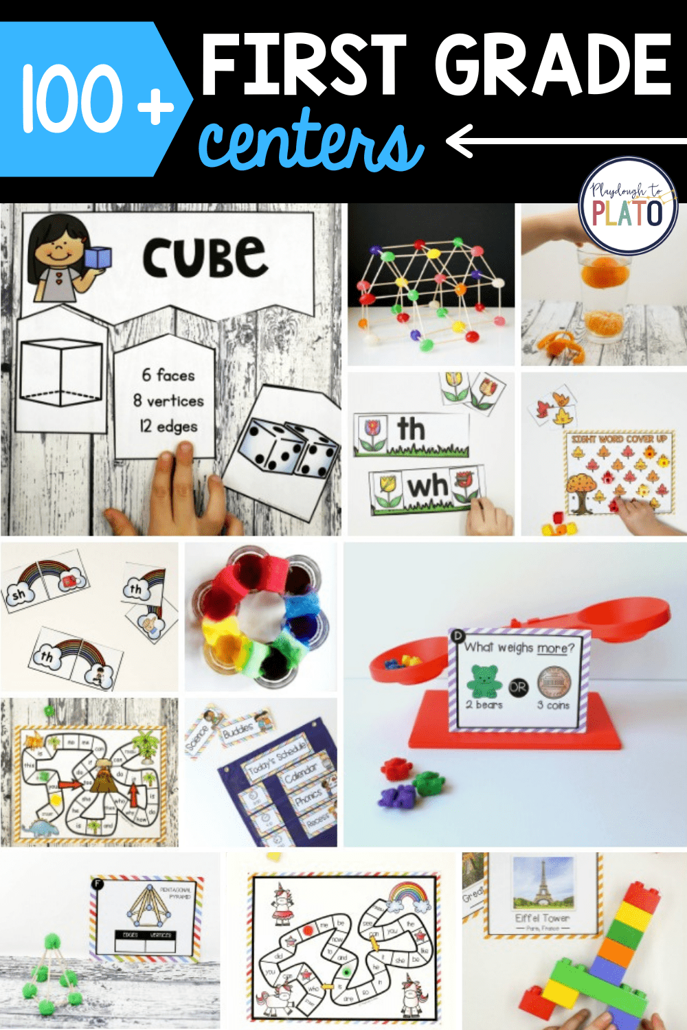 First Grade Centers - Playdough To Plato