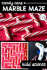 Candy Cane Marble Maze - Playdough To Plato