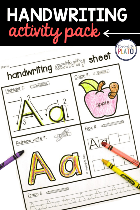Handwriting Activity Pack - Playdough To Plato