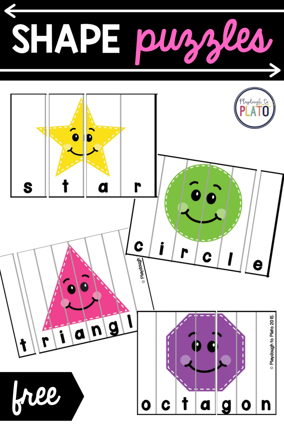 Shape Puzzles - Playdough To Plato
