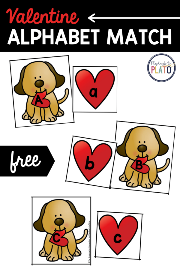 Valentine Alphabet Match - Playdough To Plato