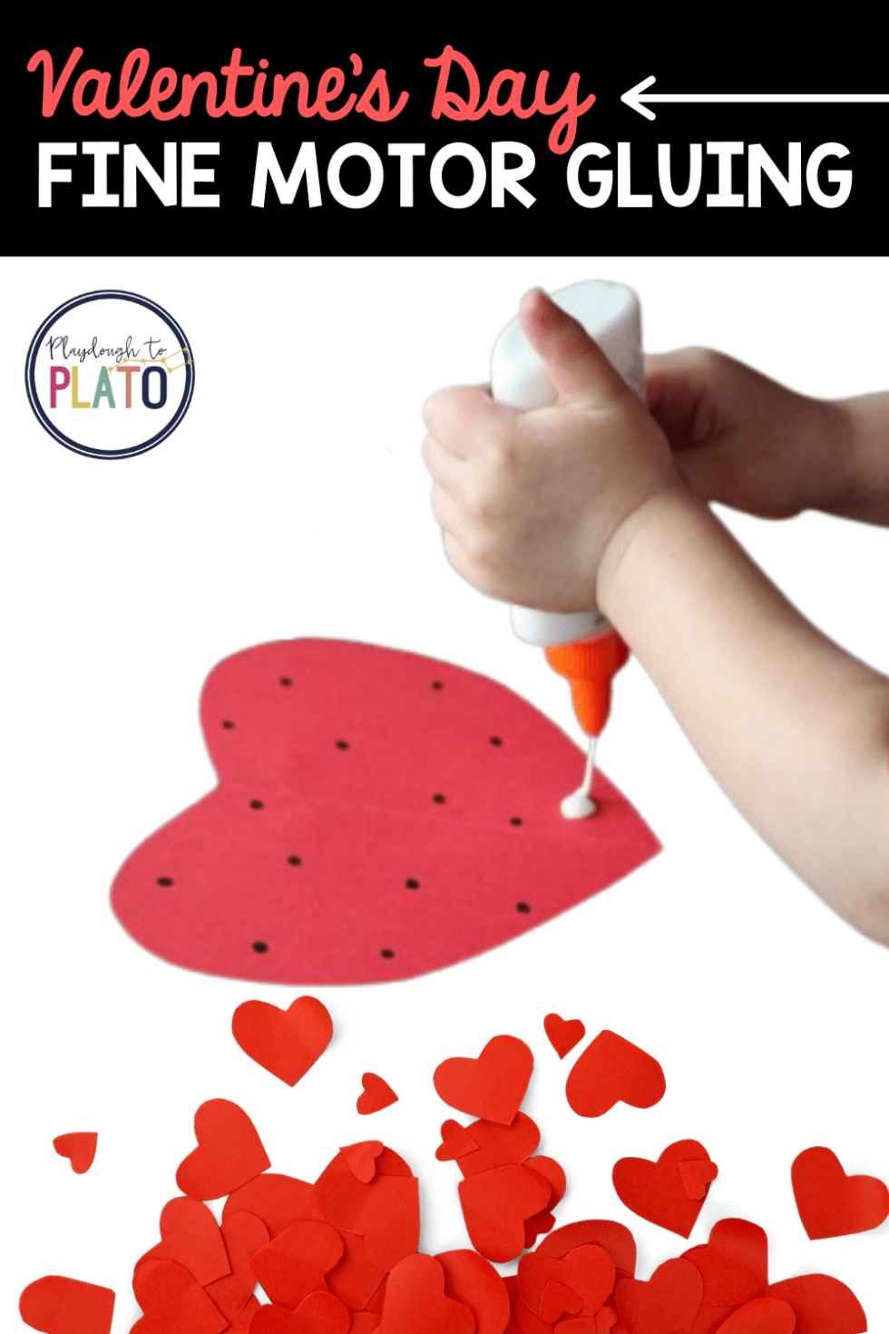 Valentine's Day Fine Motor Activity - Playdough To Plato