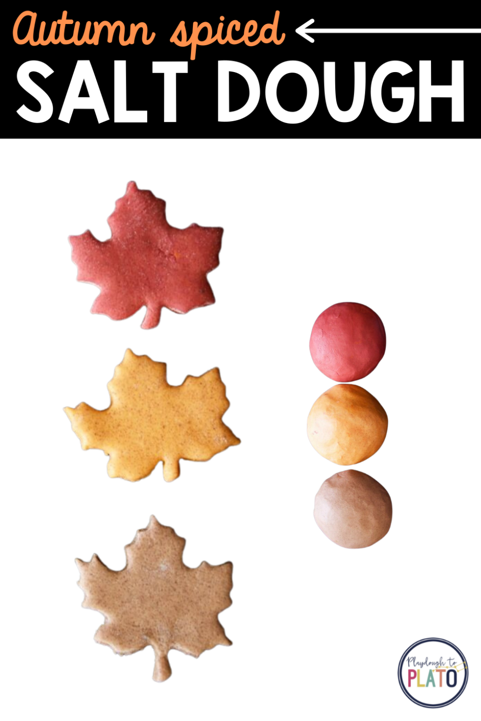 Autumn Spiced Salt Dough Recipe - Playdough To Plato
