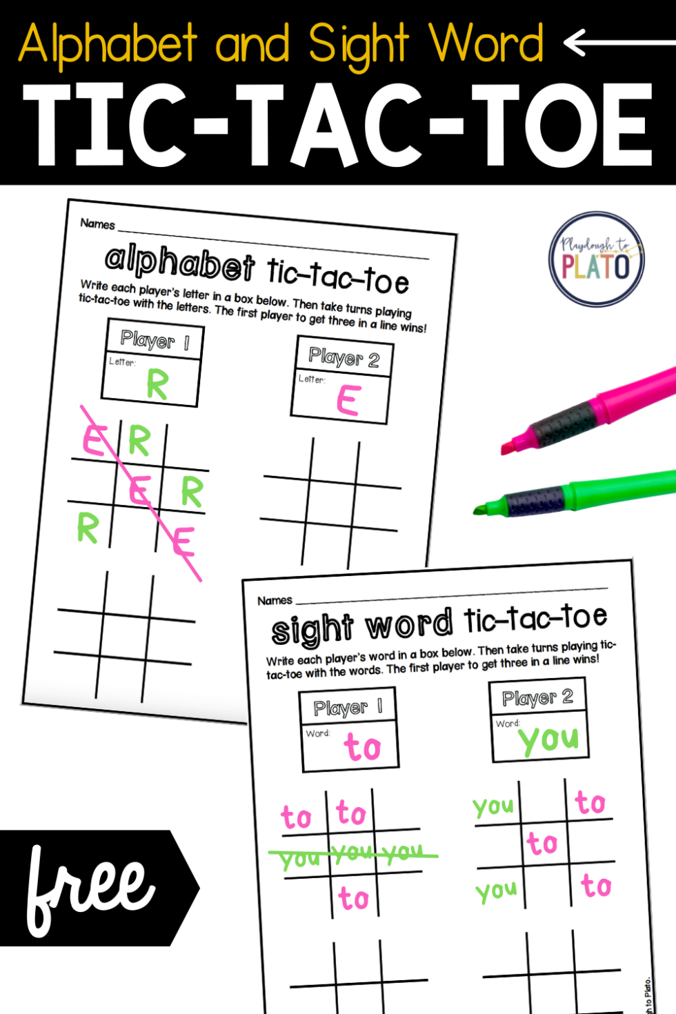 Sight Words Archives - Playdough To Plato