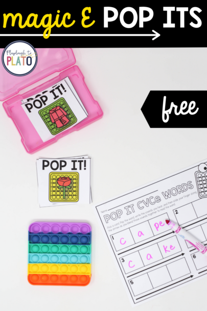 Magic E Pop It Center - Playdough To Plato