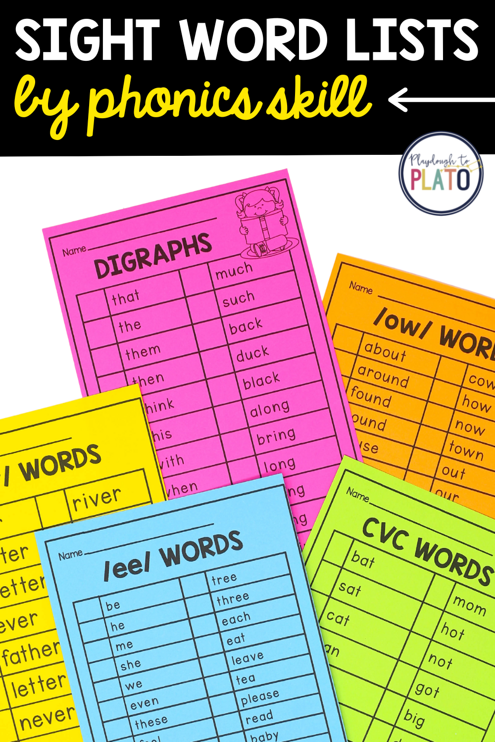 Apple Sight Word Match - Playdough To Plato