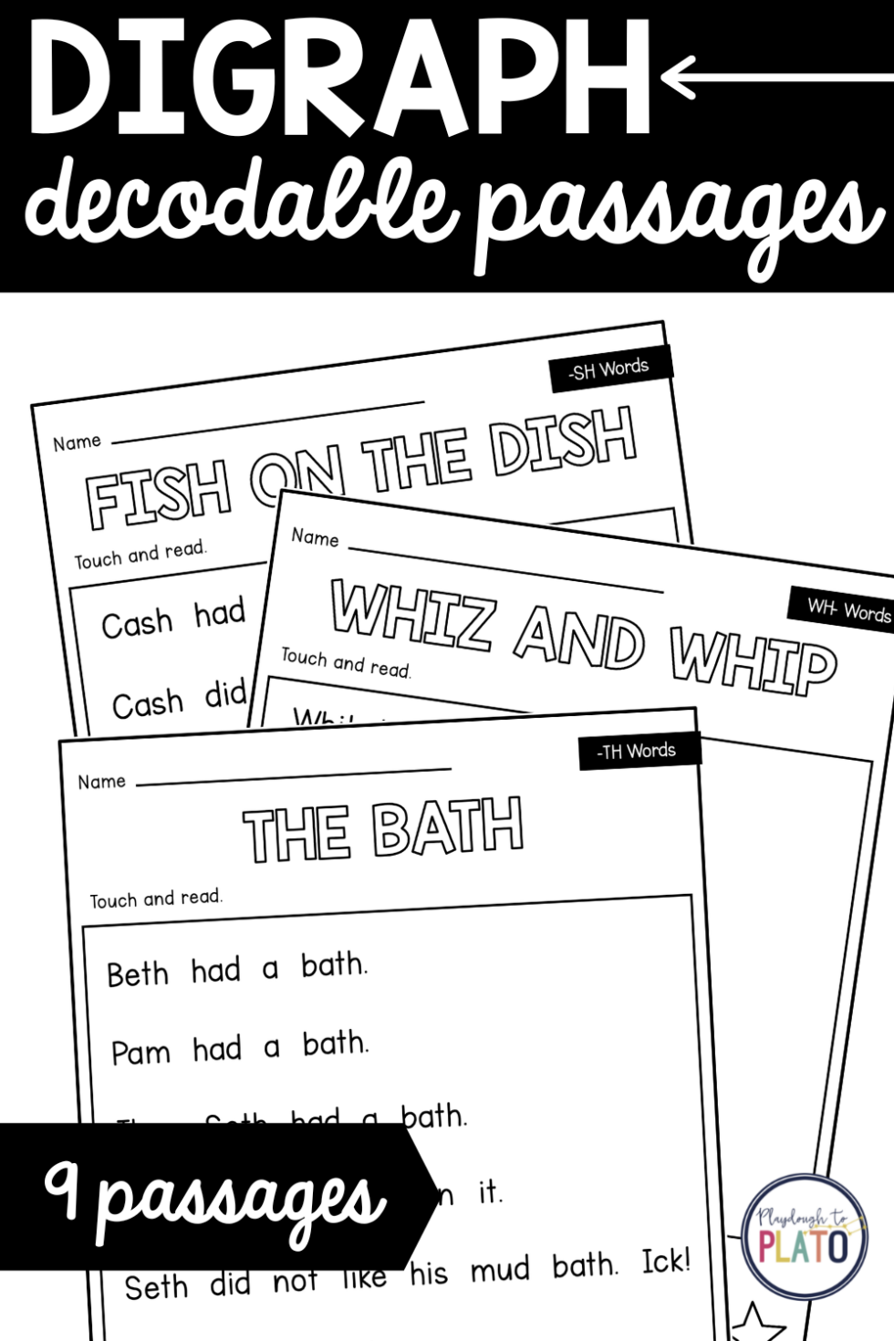 Decodable Passages (Giant Bundle!) - Playdough To Plato