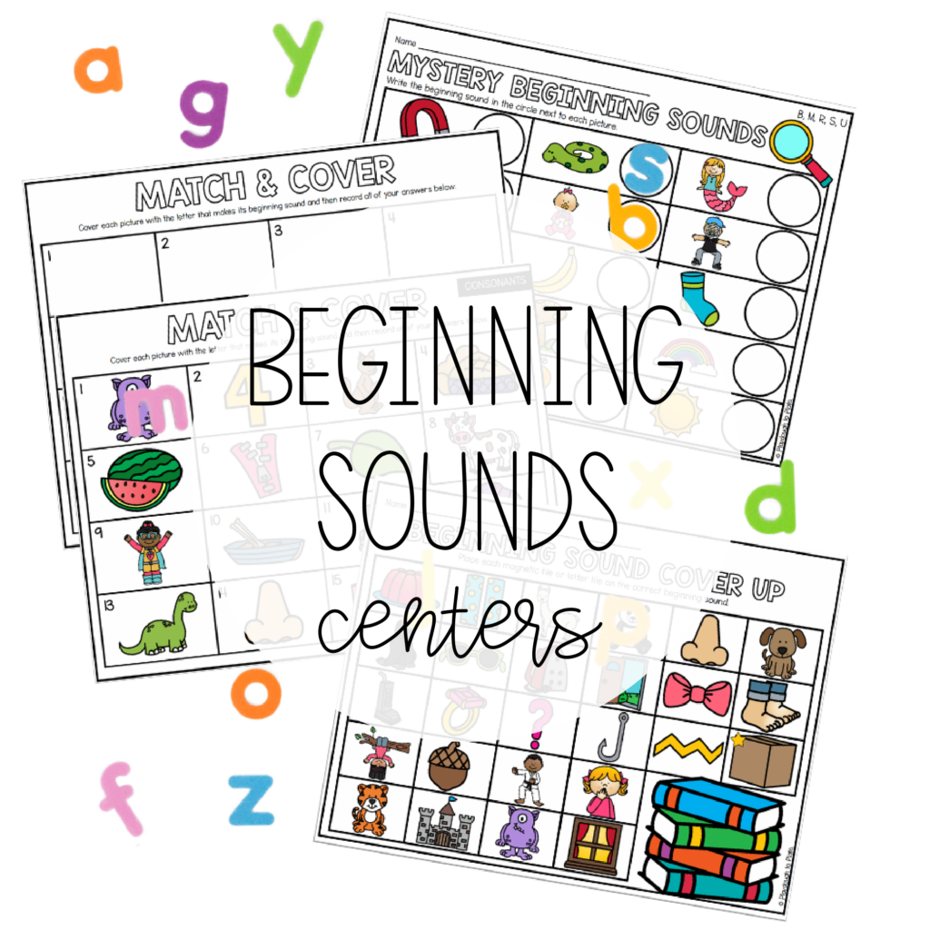 Beginning Sound Centers - Playdough To Plato