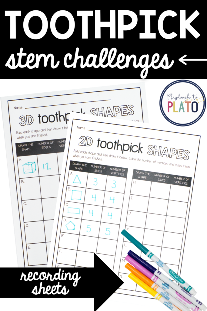 STEM Challenge: Build Toothpick Structures - Playdough To Plato
