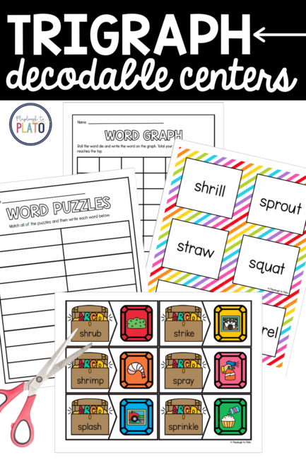 Decodable Trigraph Centers - Playdough To Plato