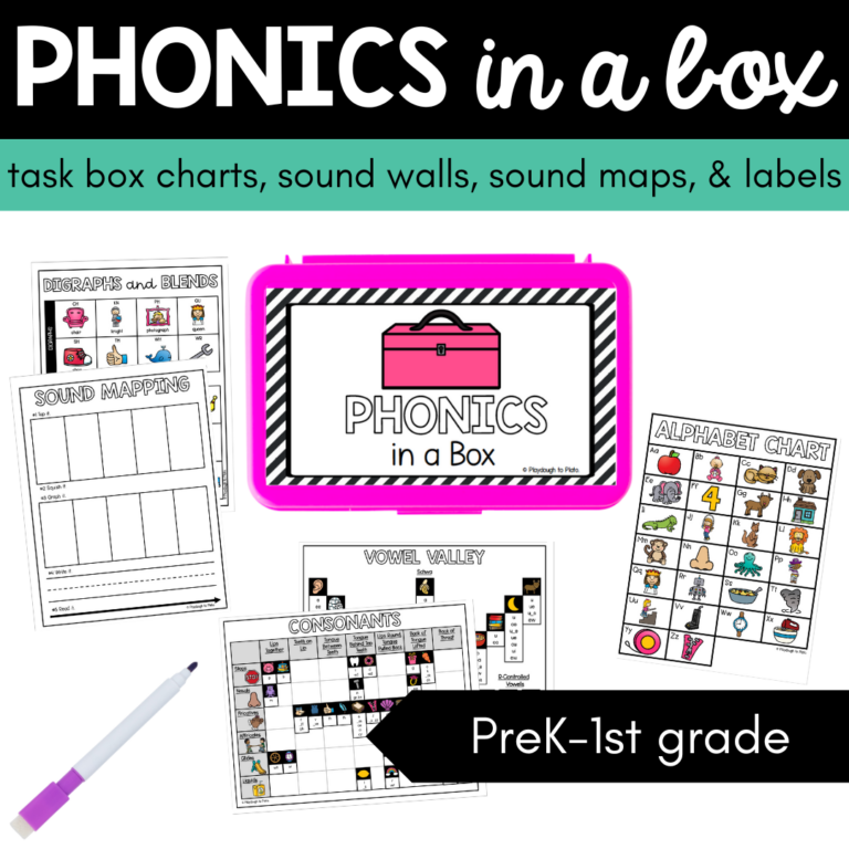 Phonics in a Box - Playdough To Plato