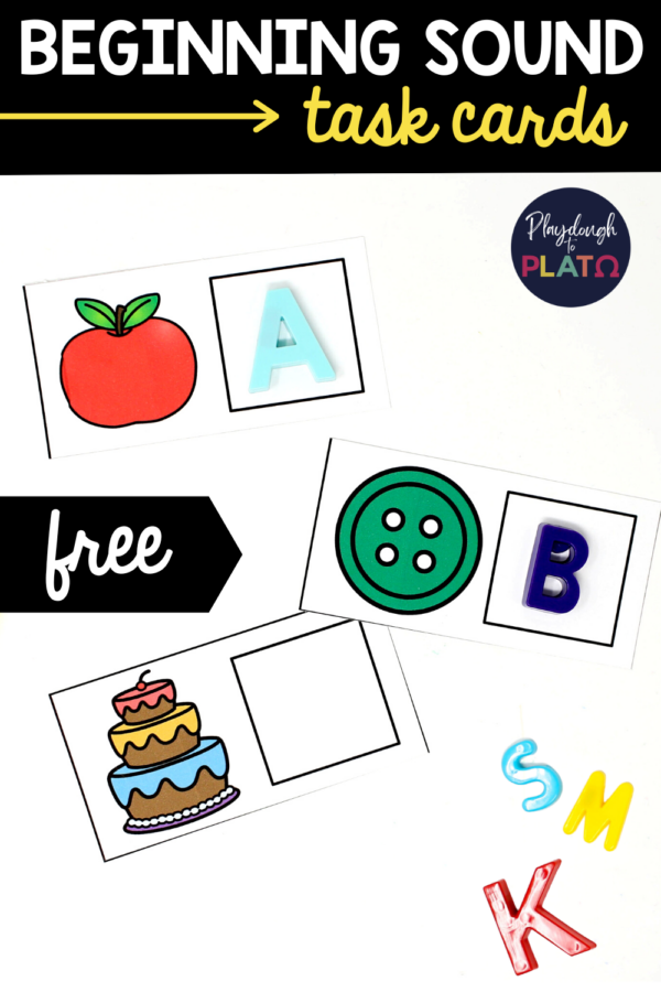 Beginning Sounds Center - Playdough To Plato