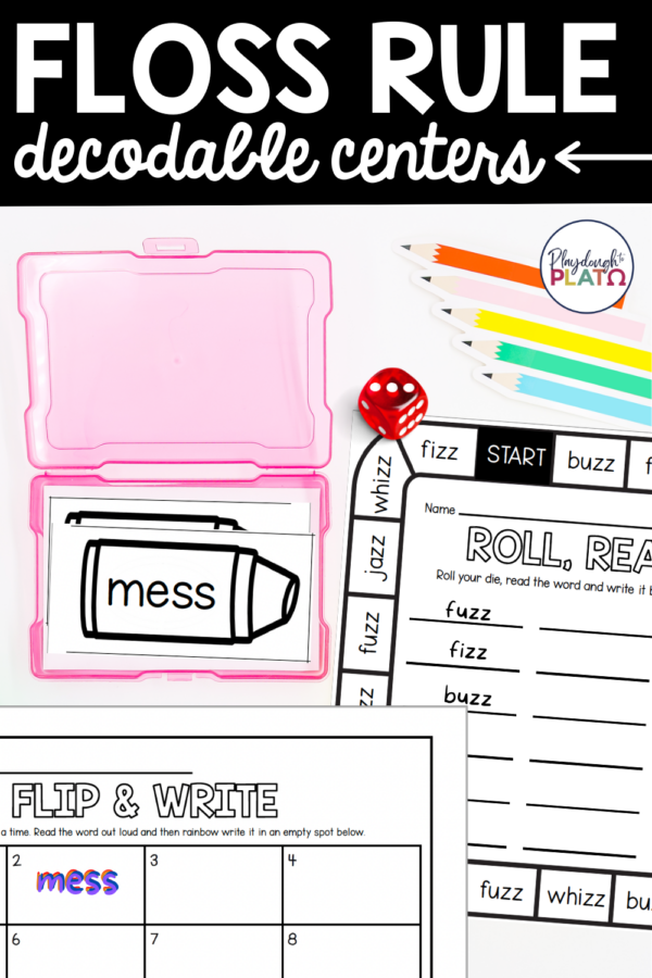 Decodable Floss Rule Centers - Playdough To Plato
