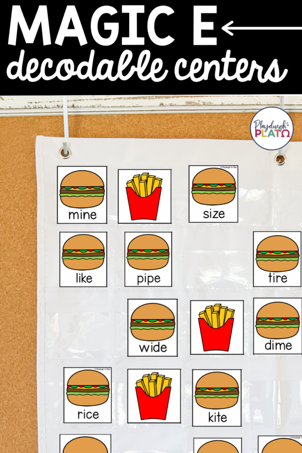 Decodable Magic E Centers - Playdough To Plato