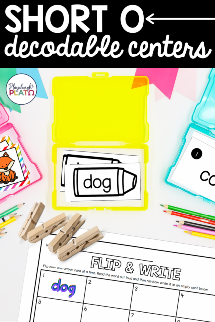 Decodable Short O Centers - Playdough To Plato